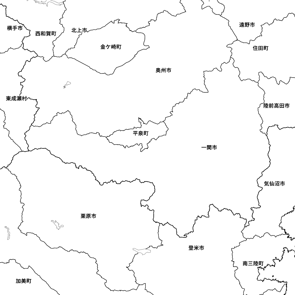 岩手県一関市の地図 Map It マップ・イット