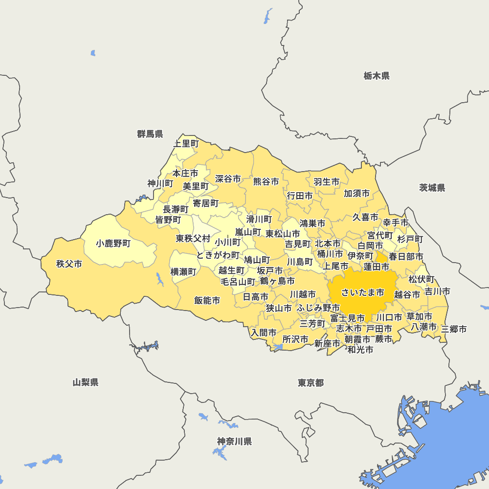 埼玉県の地図 Map It マップ・イット