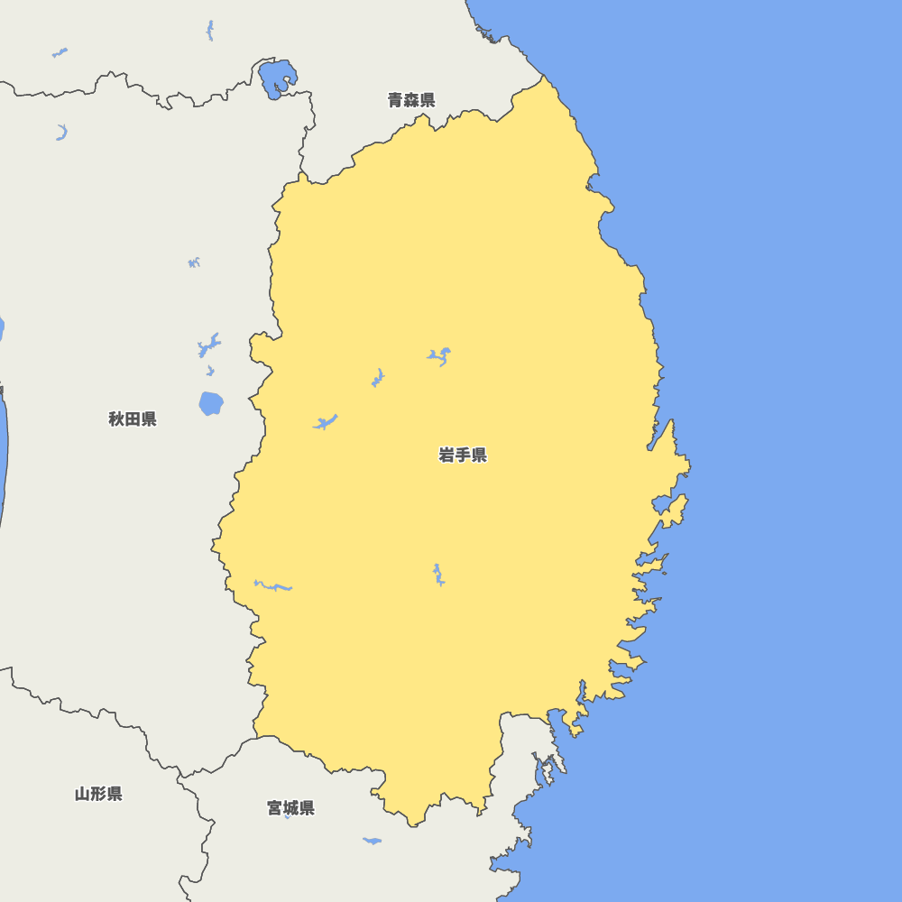 岩手県の地図 Map It マップ・イット