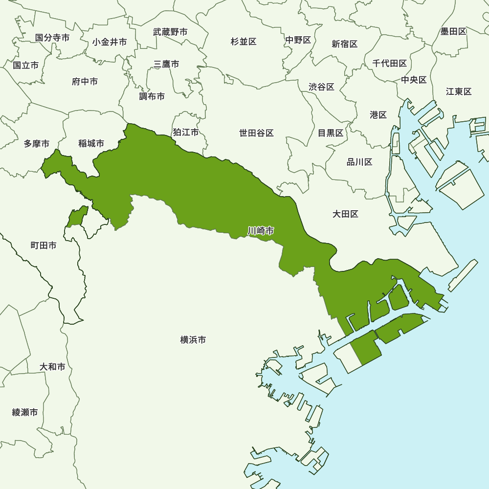 神奈川県川崎市の地図 Map It マップ・イット