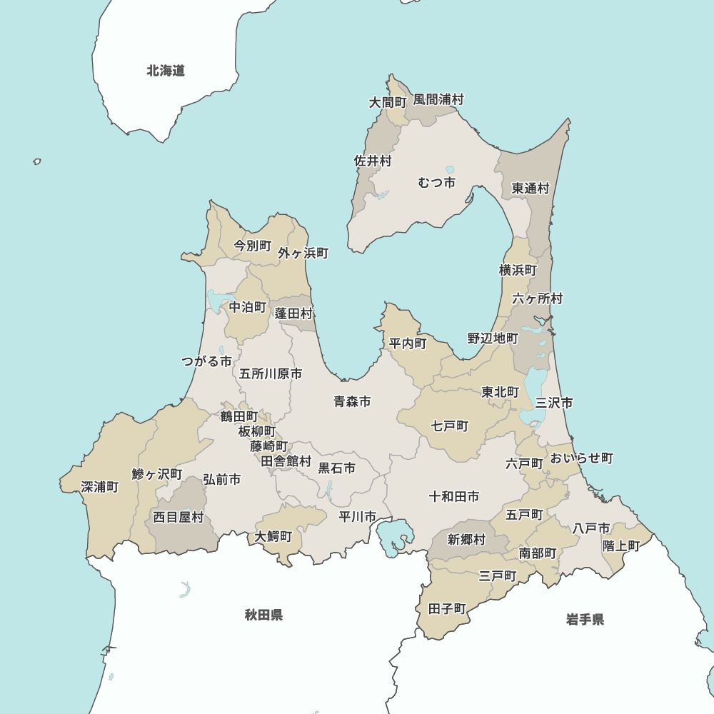 青森県の地図 Map It マップ・イット