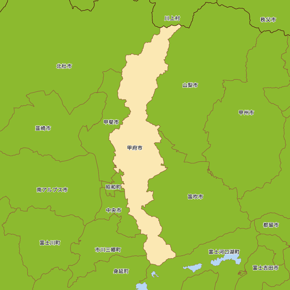 山梨県甲府市の地図 Map It マップ・イット