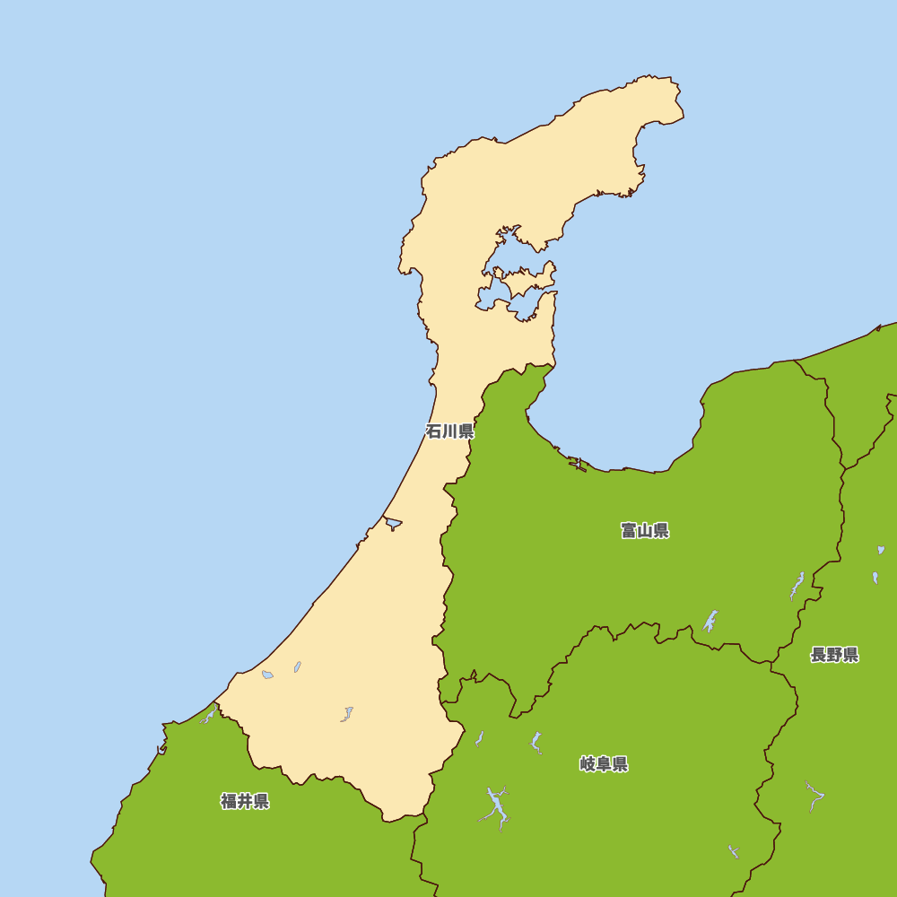 石川県の地図 Map It マップ・イット