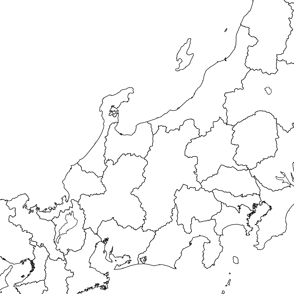 中部地方の地図 | Map-It マップ・イット