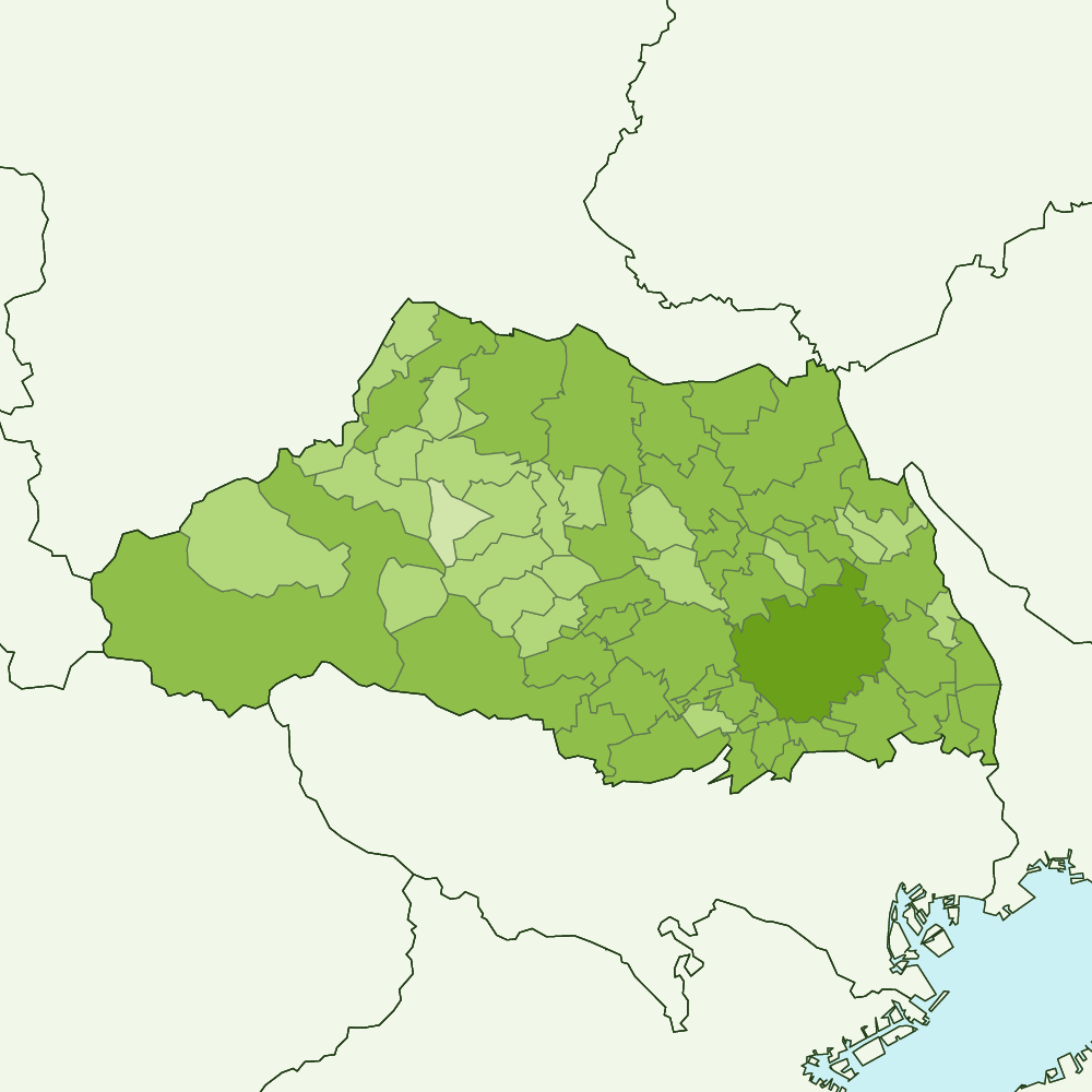 Map of Saitama prefecture | Map-It