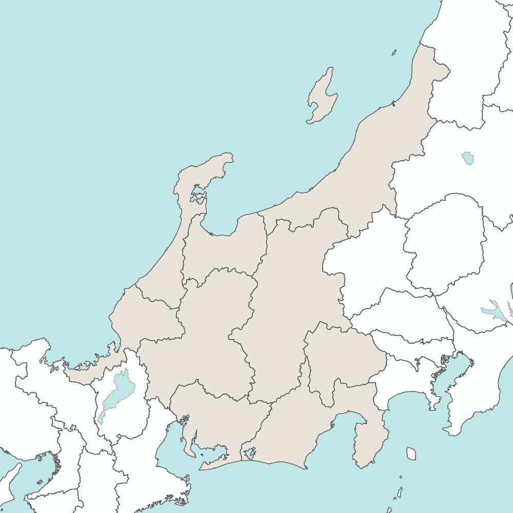 中部地方の地図 | Map-It マップ・イット