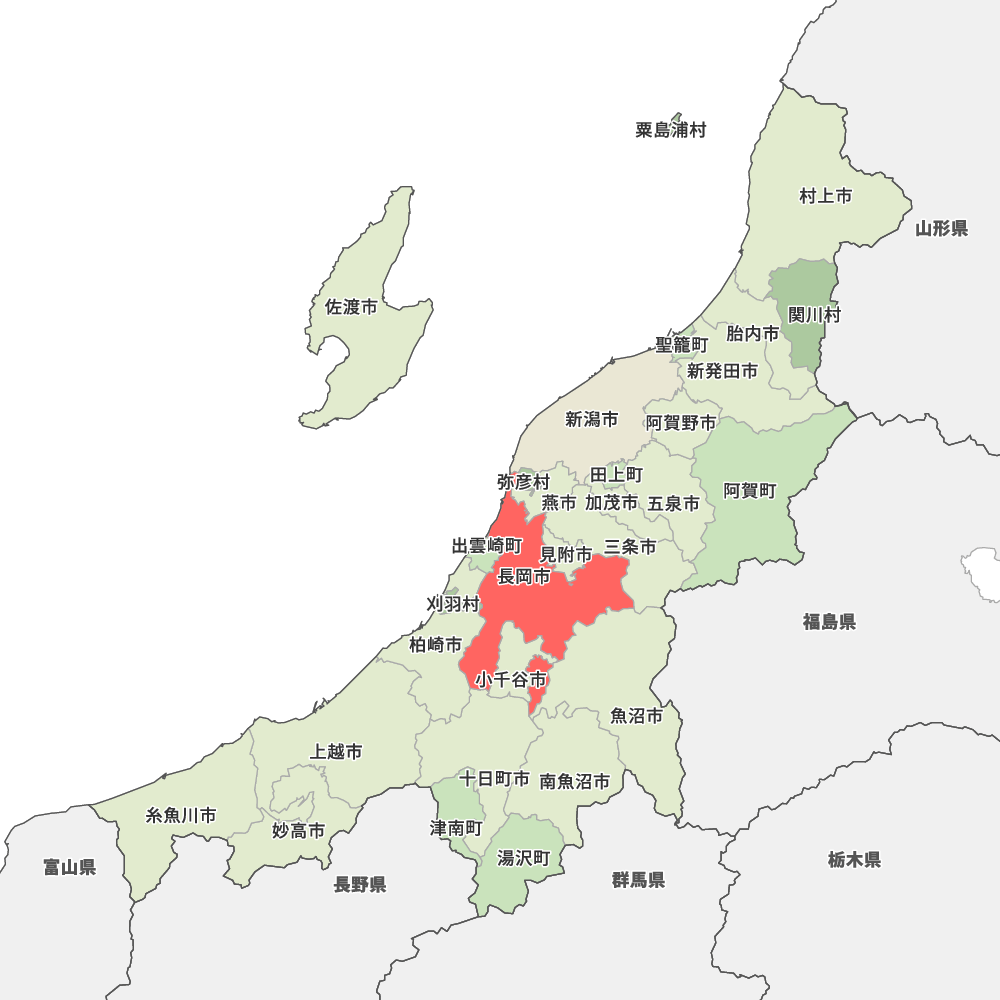新潟県長岡市の地図 | Map-It マップ・イット
