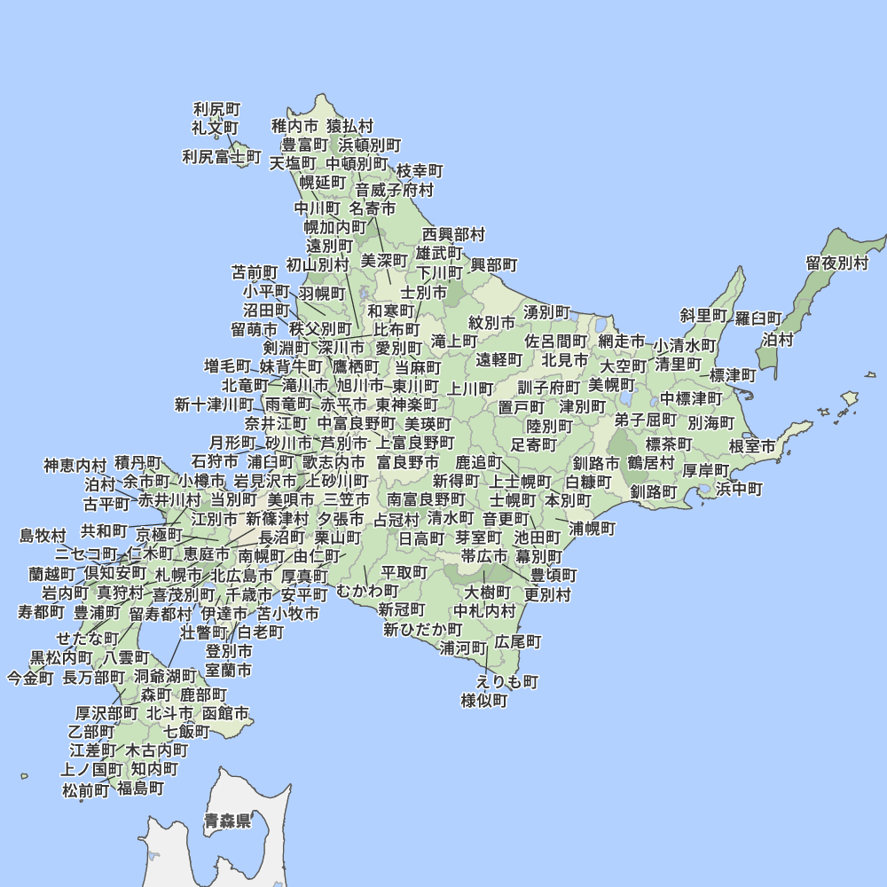 北海道の地図 | Map-It マップ・イット