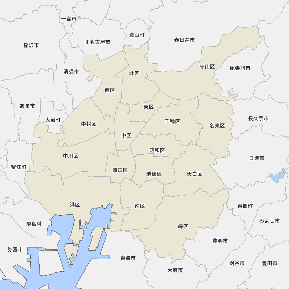 愛知県名古屋市の地図 | Map-It マップ・イット