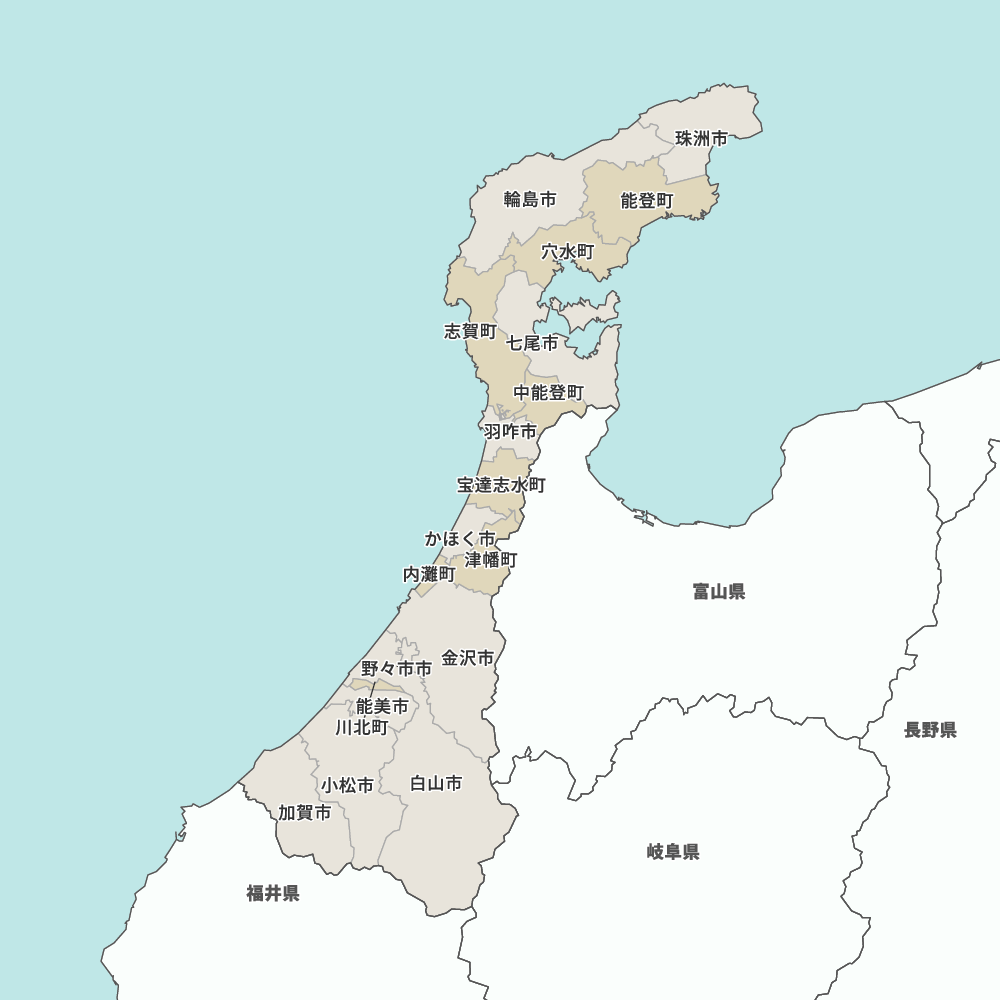 Map of Ishikawa prefecture | Map-It