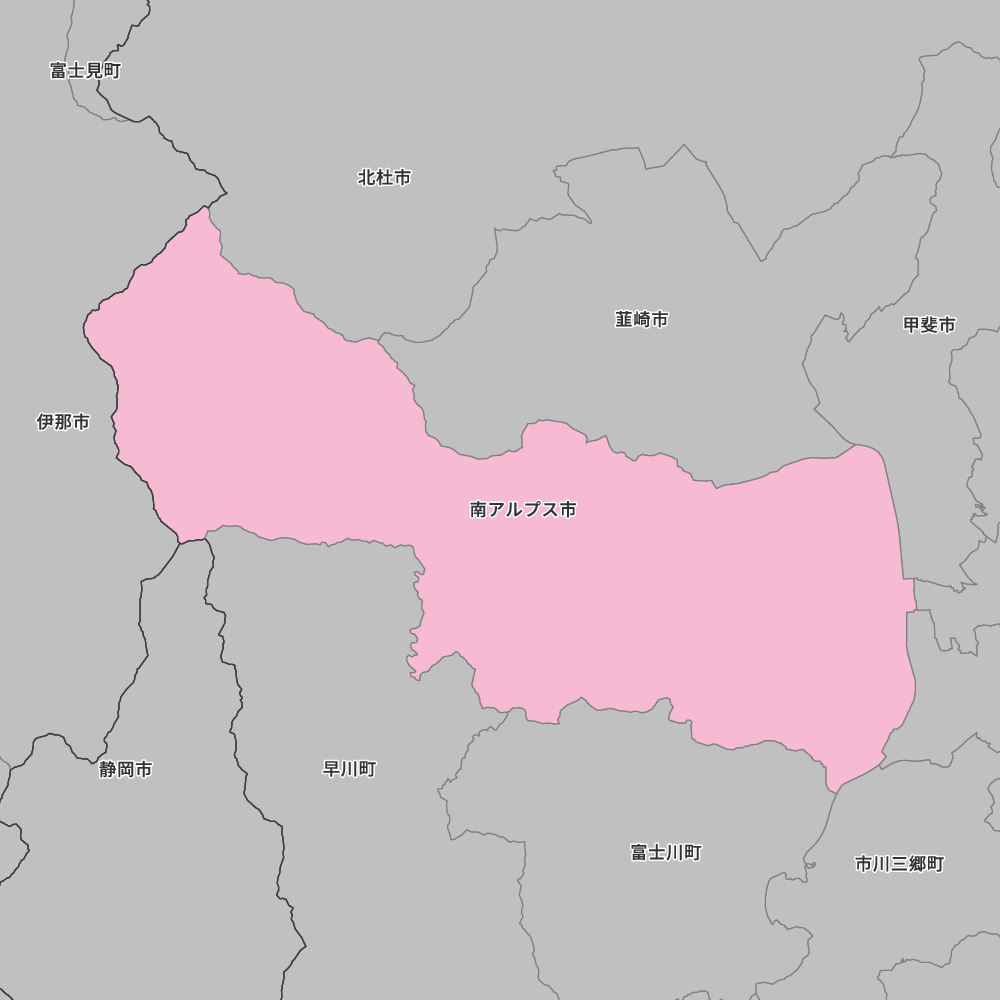 南アルプス市地図画像 – 南アルプス立体地図 – NASLEMM