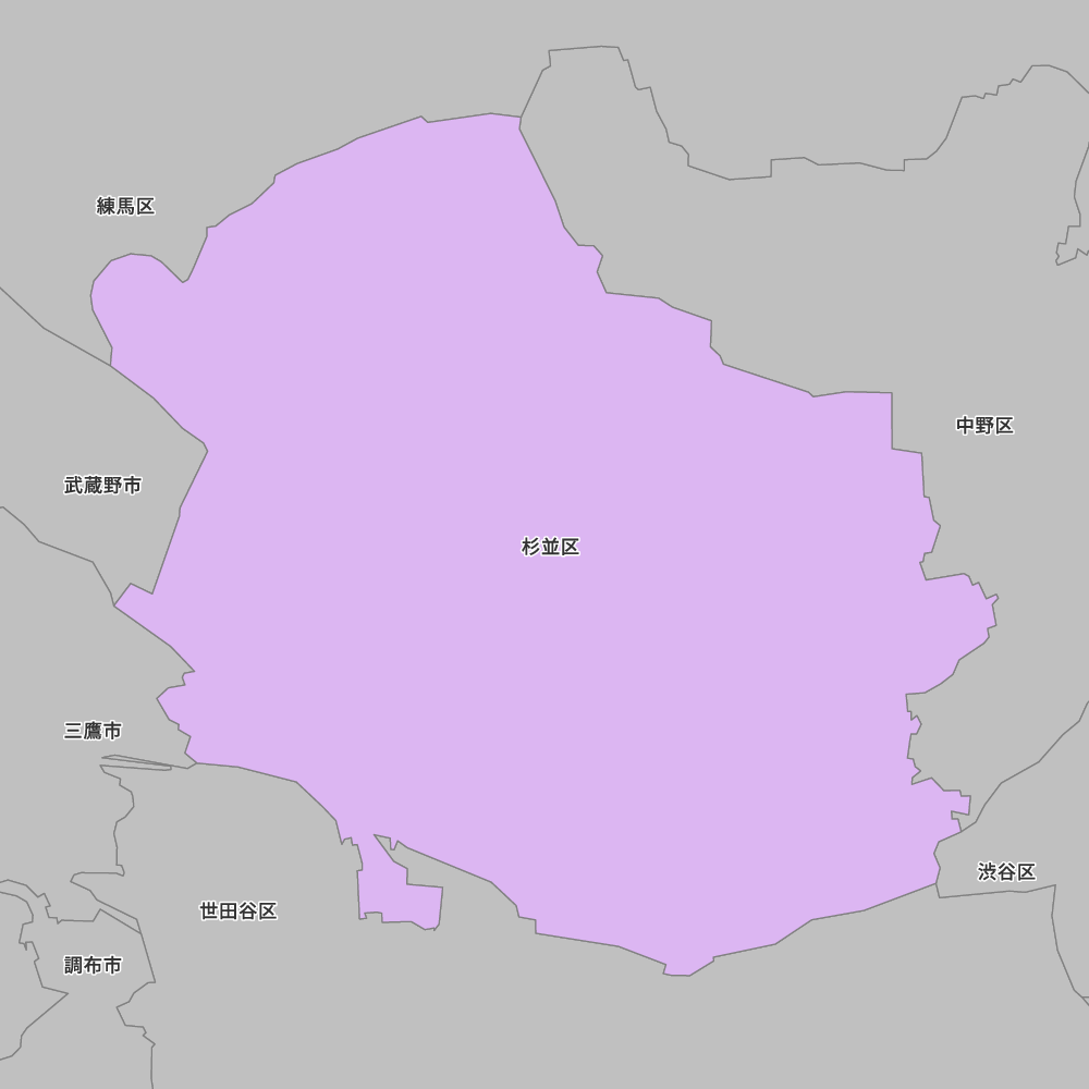 Map of Suginami city | Map-It