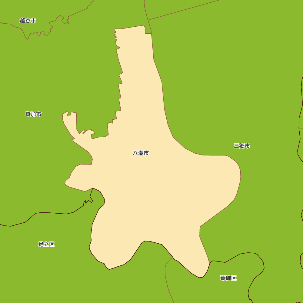 埼玉県八潮市の地図 | Map-It マップ・イット