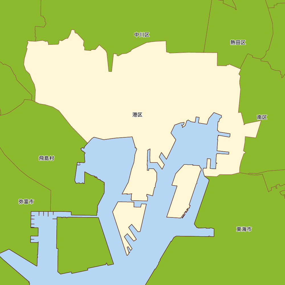 愛知県名古屋市港区の地図 | Map-It マップ・イット
