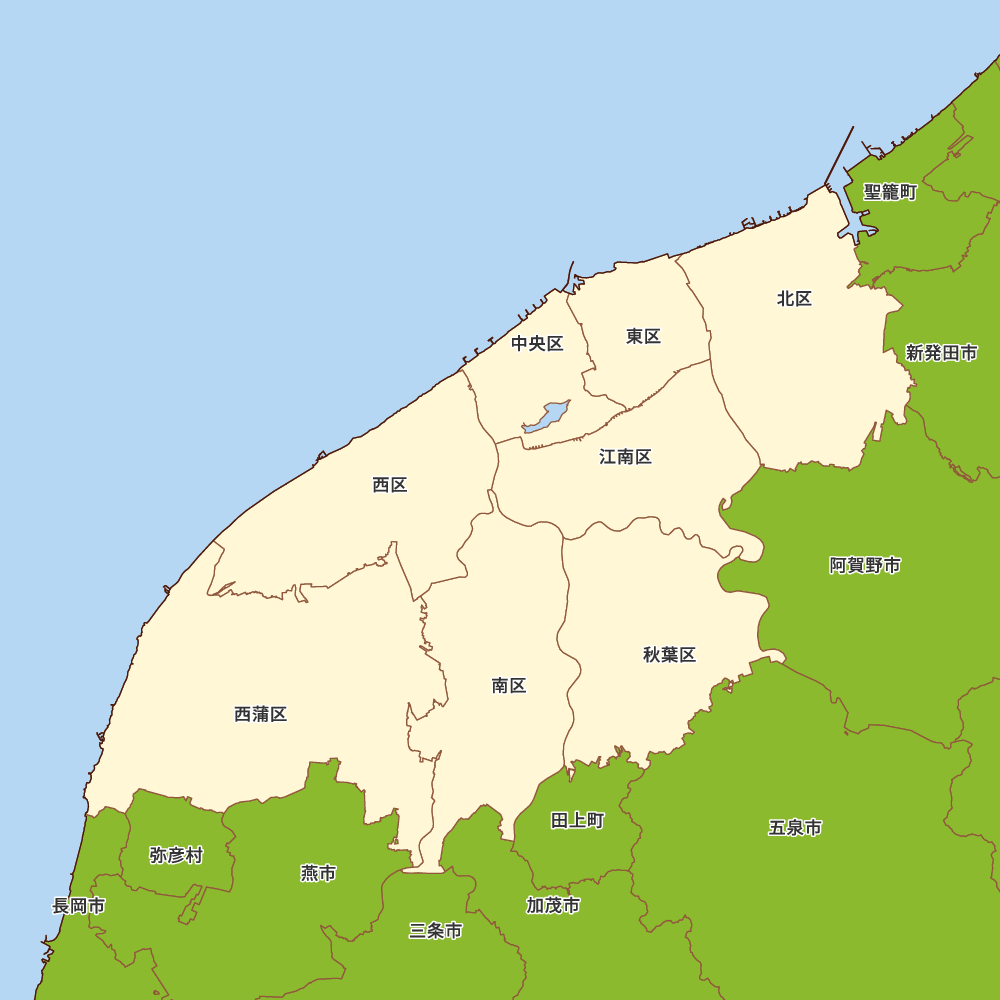 新潟県新潟市の地図 | Map-It マップ・イット
